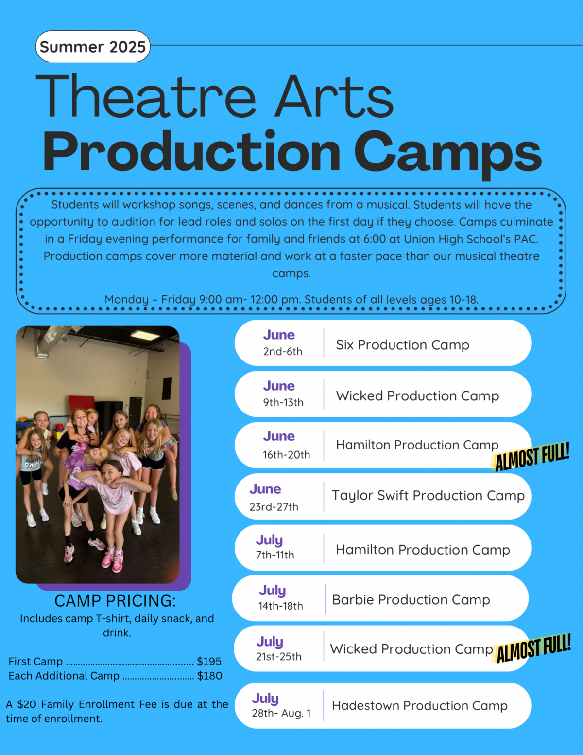 Production Camps – Theatre Arts Tulsa